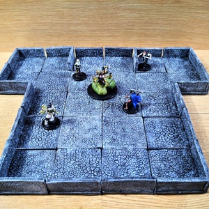 Dungeon Tiles Modular Dungeon Tiles Dungeon Tiles Basic Set of 24 Hand ...