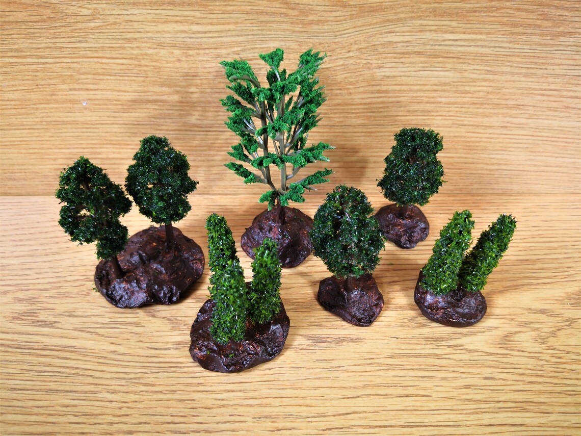 Scatter Terrain Trees for Dnd Assorted Playable Dnd Trees - Etsy