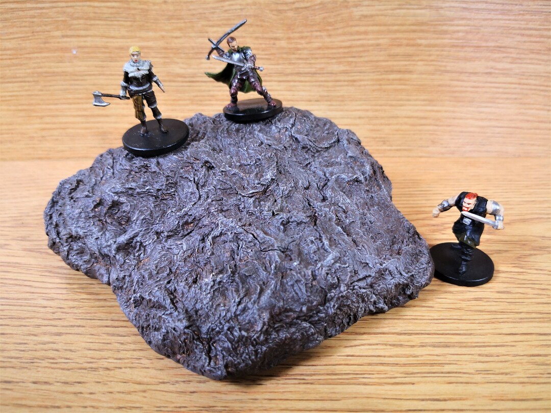 Painted Cliff Dnd Terrain: Handmade Fantasy Game Scenery - Etsy