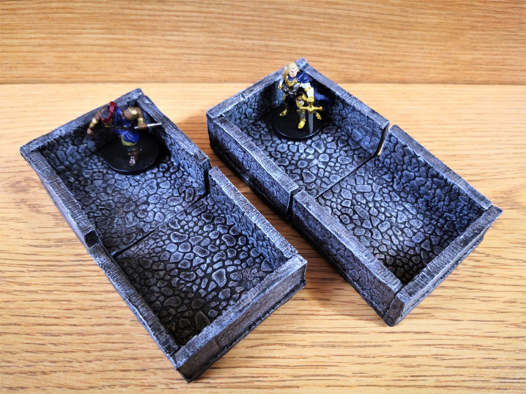 Painted Dungeon Tiles Modular Dnd Tiles Dungeons and Dragons Terrain ...