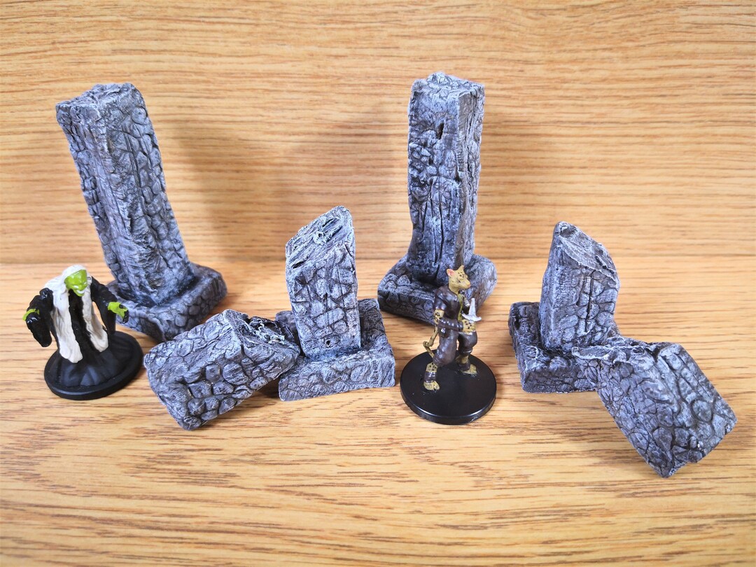 Painted Pillars for Dnd | Dungeons and Dragons Columns | Handmade Dnd ...