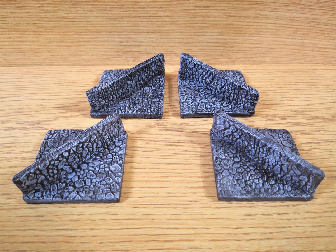 Dungeon Tiles Modular Dungeon Tiles Diagonal Wall Tiles Set of 4 Hand ...