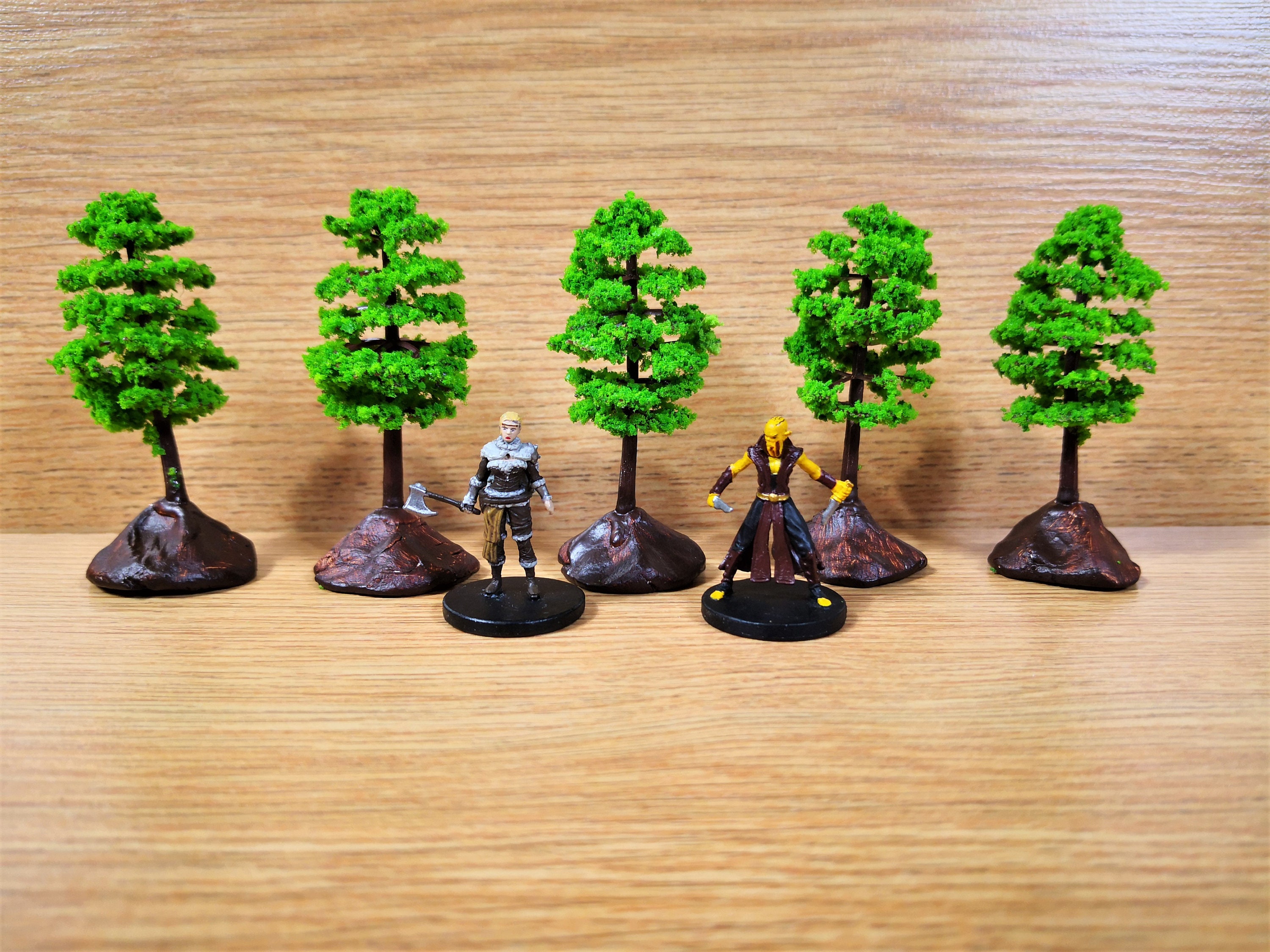 Scatter Terrain Trees for Dnd Assorted Playable Dnd Trees | Etsy