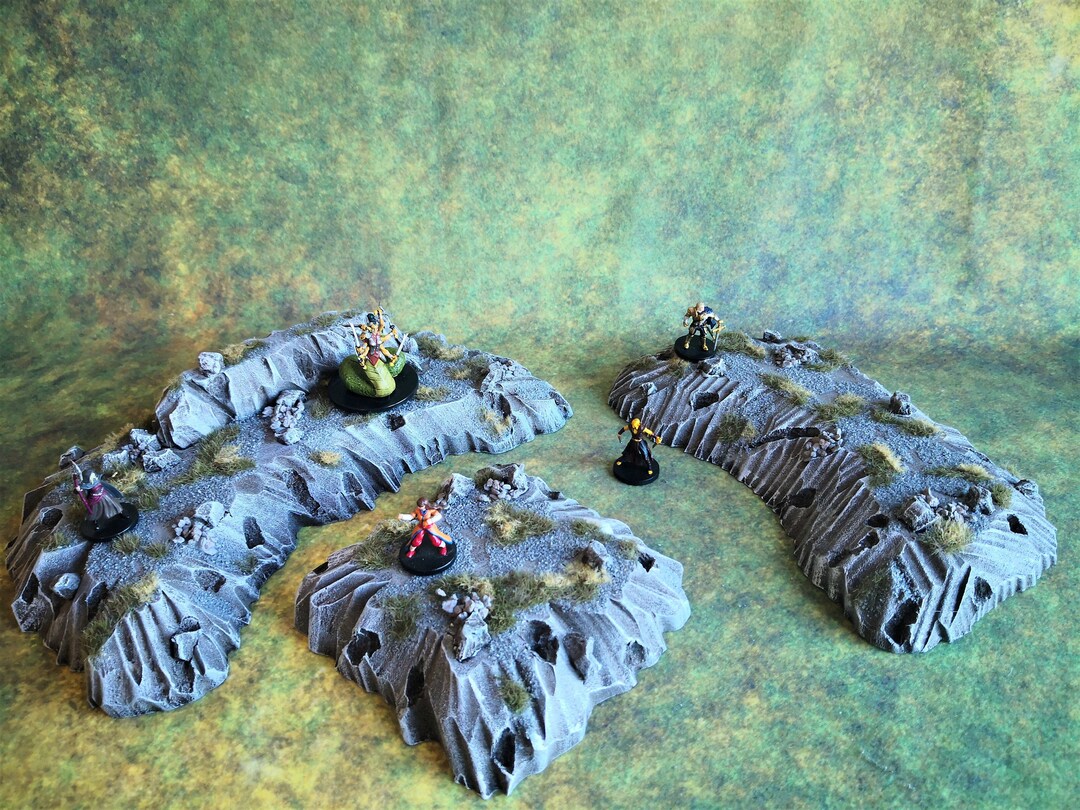 Wargame Rocky Hills Scatter Terrain Wargaming Terrain Dungeons and ...