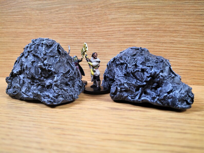 Painted Dnd Terrain Dungeon Scatter Terrain Boulders Set of - Etsy