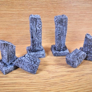 Painted Pillars for Dnd | Dungeons and Dragons Columns | Handmade Dnd ...
