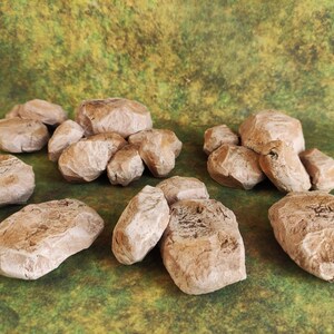 Rock Terrain Set Hand Painted | Big Rocks for Dungeons and Dragons ...
