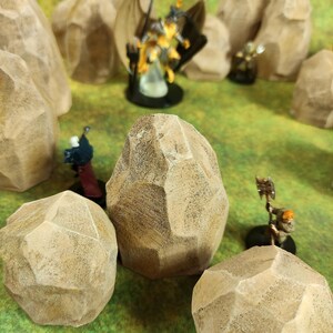 Tall Rocks for D&D Dnd Individual Beige Stones Wargaming Rock ...
