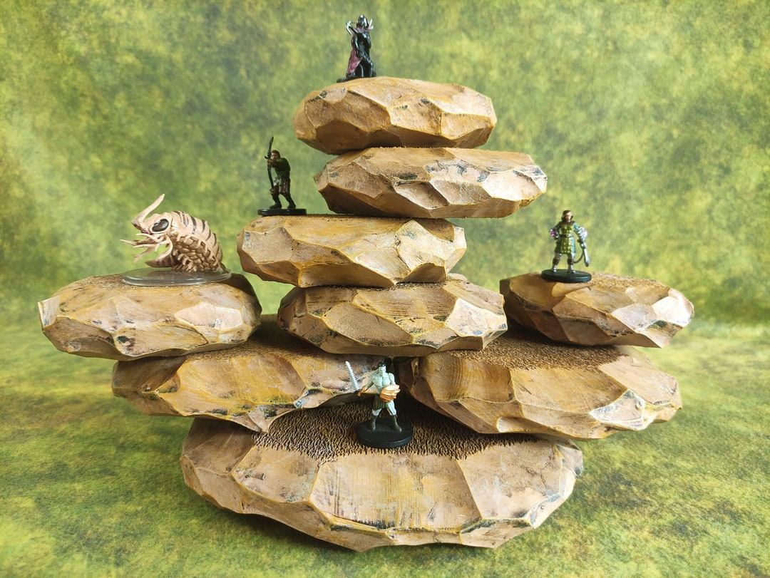 Modular Rock Formations Dnd Terrain Double Sided Rocky Hills Wargaming ...