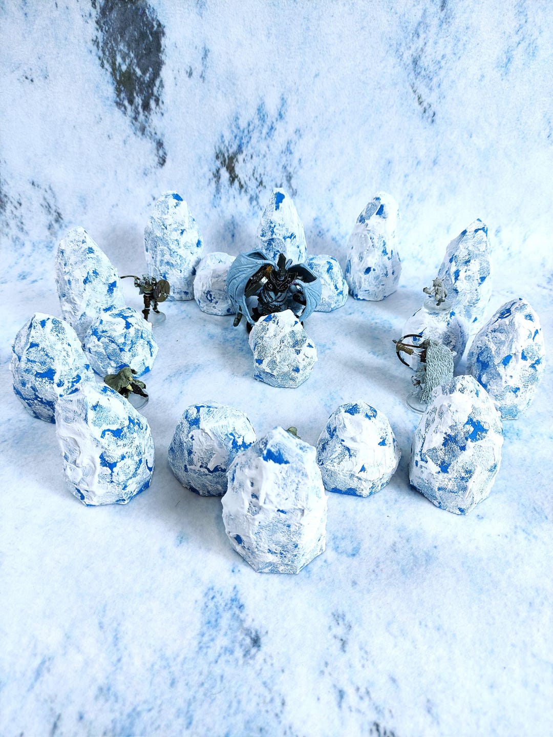 Tall Rocks for D&D Dnd Individual Icy Stones Wargaming Rock Formations ...