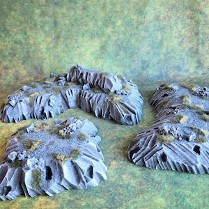 Wargame Rocky Hills Scatter Terrain Wargaming Terrain Dungeons and ...