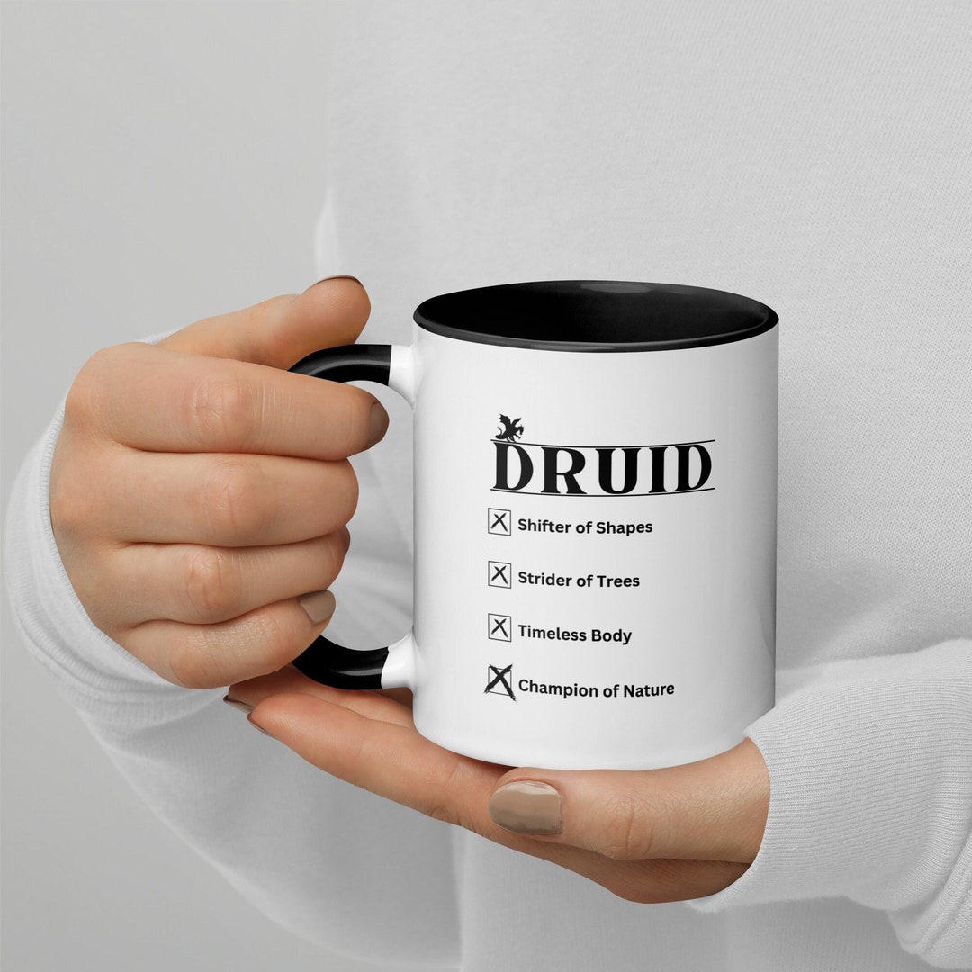 Dungeons and Dragons Dnd Mug Druid D&D Coffee Mug Druid Class Ceramic ...