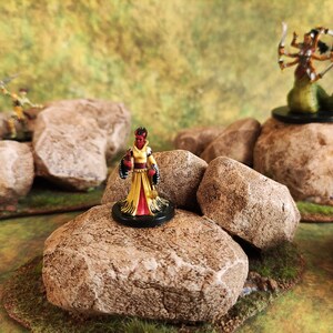 Rocks With Bases Terrain Set Hand Painted | Big Rocks for Dungeons and ...