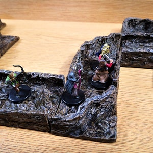 Dungeon Tiles Modular Cavern Tiles Dungeon Tiles Corridor Set of 16 ...