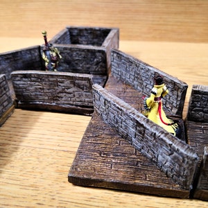Dungeon Tiles Modular Tavern Tiles Wooden Floor Stone Walls Corridor ...