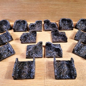 Dungeon Tiles Modular Cavern Tiles Dungeon Tiles Corridor Set of 16 ...