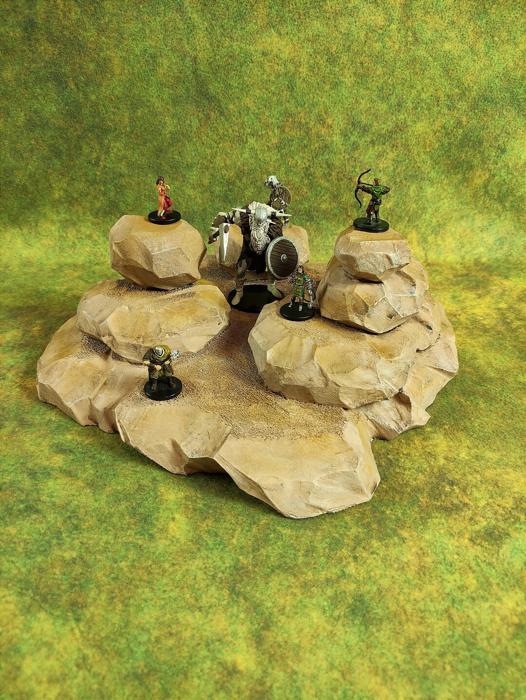 Scatter Terrain Battle Map for TTRPG | Dnd Rock Formation Mountain ...