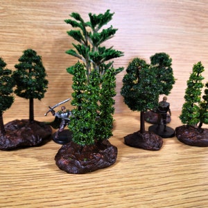 Scatter Terrain Trees for Dnd | Assorted Playable Dnd Trees | Tabletop ...