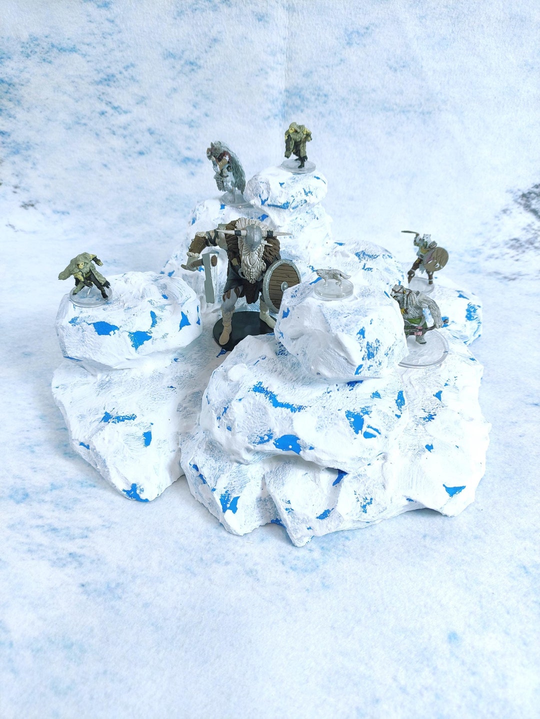 Scatter Terrain Battle Map for TTRPG | Dnd Rock Formation Mountain ...