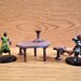 Painted Dnd Furniture Bar and Round Tables Set for Dungeons - Etsy UK