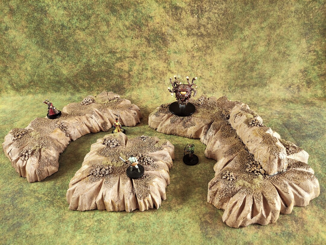 Dungeons and Dragons Dnd Desert Hills Scatter Terrain | Wargaming ...