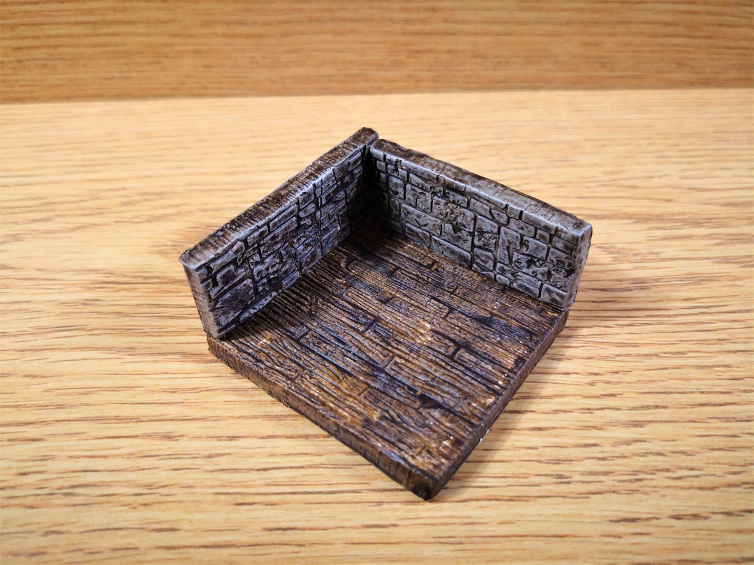 Dungeon Tiles Modular Tavern Corner Tiles Wooden Floor Stone Walls Tile ...