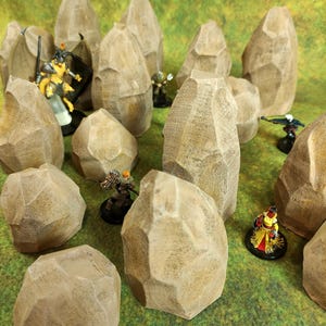 Tall Rocks for D&D Dnd Individual Beige Stones Wargaming Rock ...