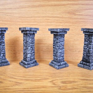 Painted Pillars for Dnd Tabletop Columns Dungeons and - Etsy