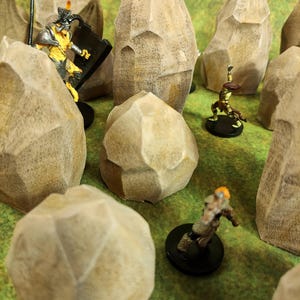 Tall Rocks for D&D Dnd Individual Beige Stones Wargaming Rock ...