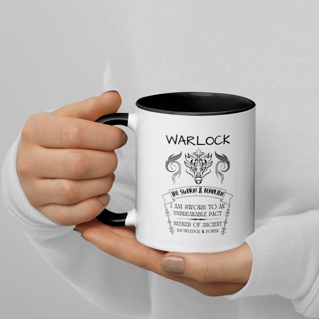 Dnd Dungeons and Dragons Mug Warlock Class D&D Coffee Mug Best Warlock ...