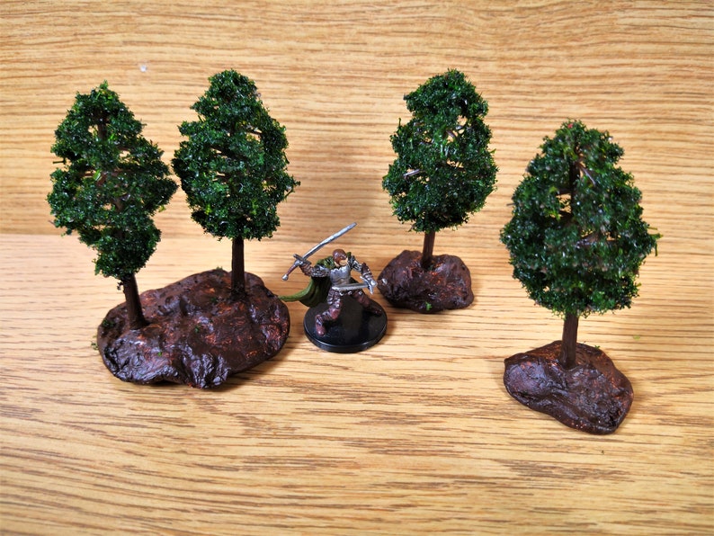 Scatter Terrain Trees for Dnd Assorted Playable Dnd Trees - Etsy