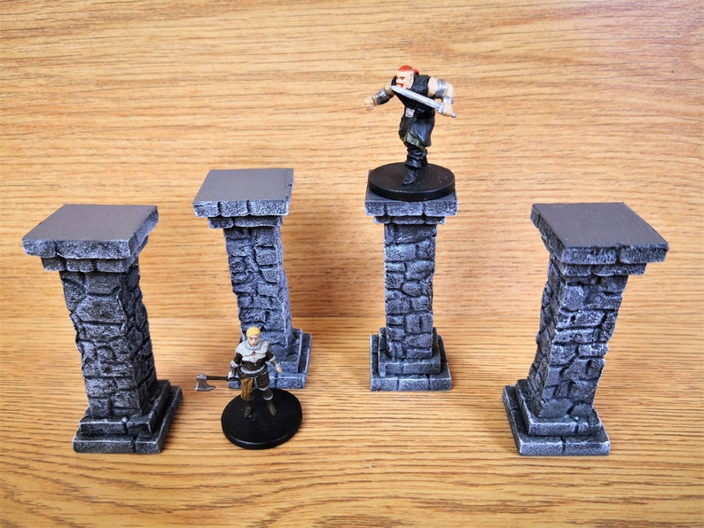 Painted Pillars for Dnd Tabletop Columns Dungeons and - Etsy