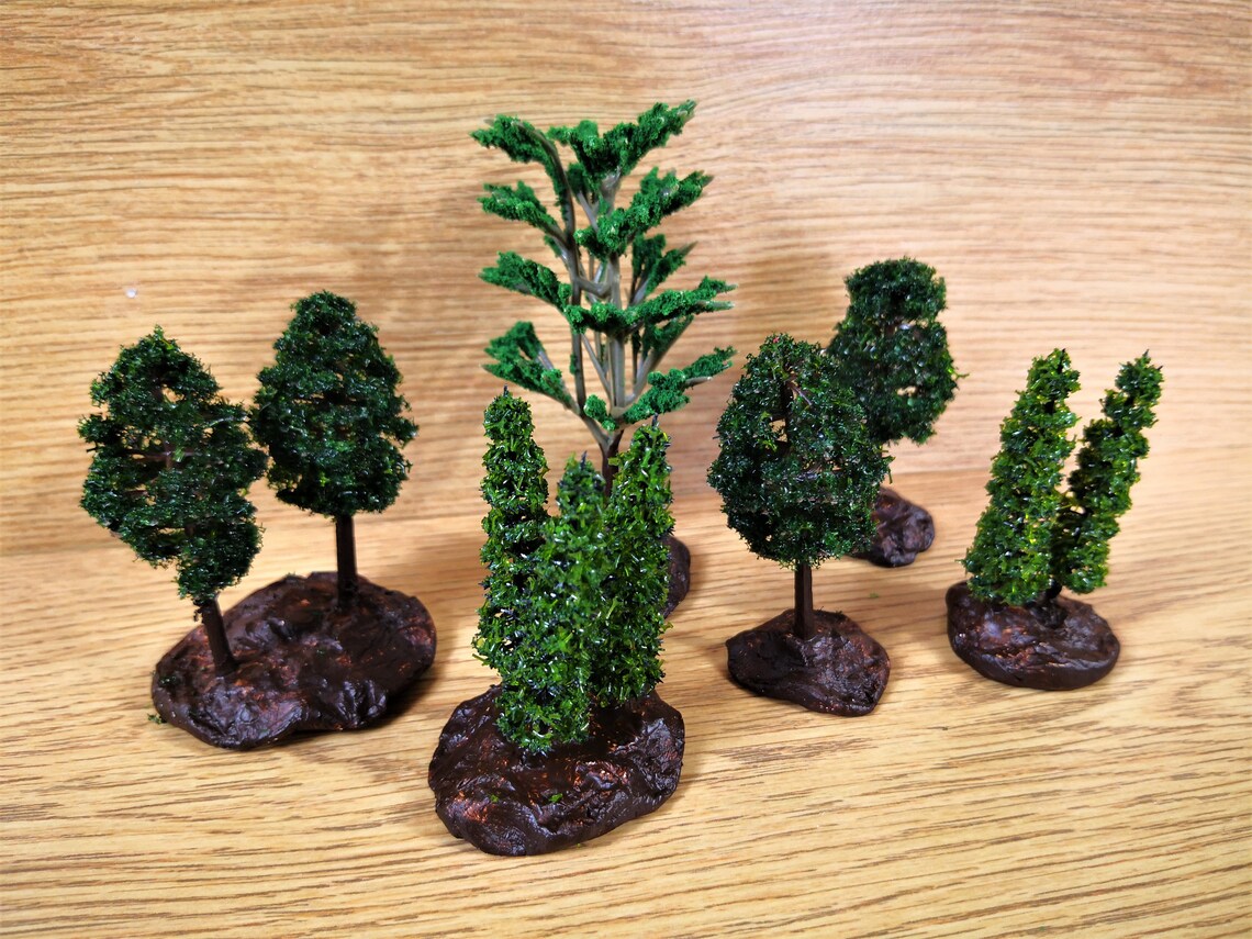 Scatter Terrain Trees for Dnd Assorted Playable Dnd Trees - Etsy