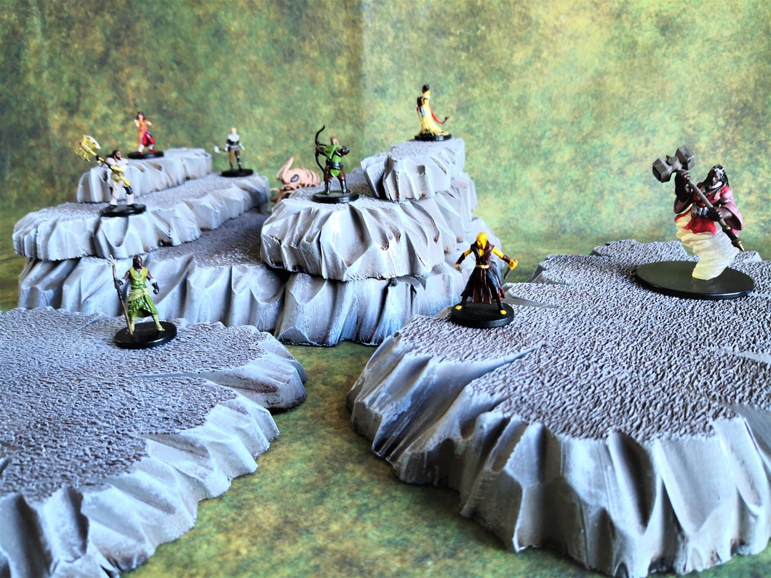 Wargame Rocky Hills Scatter Terrain | Wargaming Modular Terrain ...