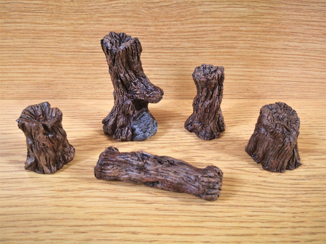 Painted Dnd Tree Stumps | Miniature Tree Trunks | Dungeons and Dragons ...