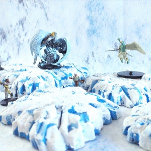 Dungeons and Dragons Snow Hills Scatter Terrain | Wargaming Winter ...