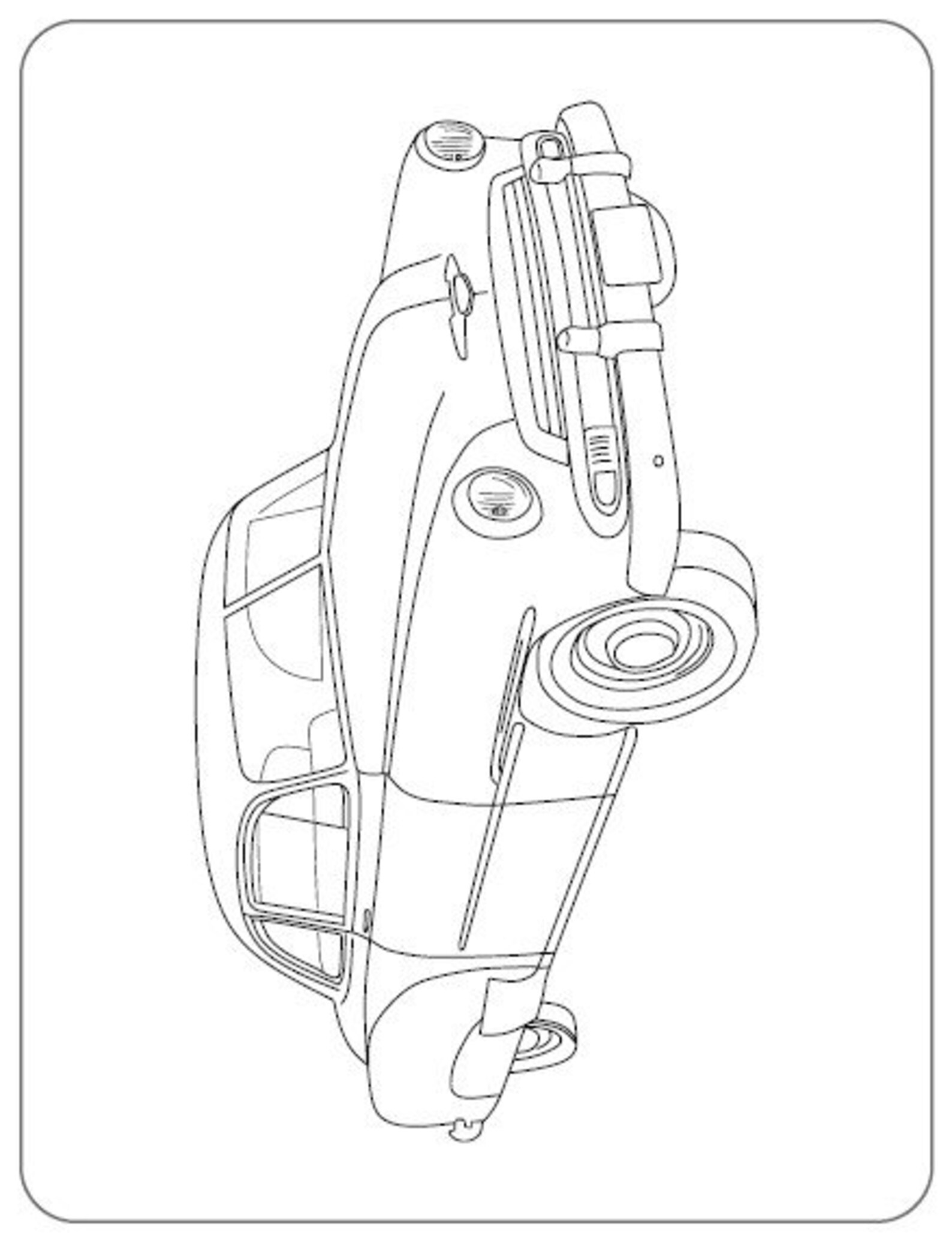 20 Car Coloring Pages - Etsy