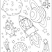 20 Outer Space Coloring Pages - Etsy