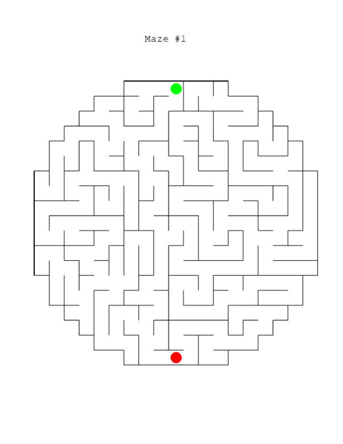 50 Mazes With Cover Page and Solutions 102 Pages - Etsy