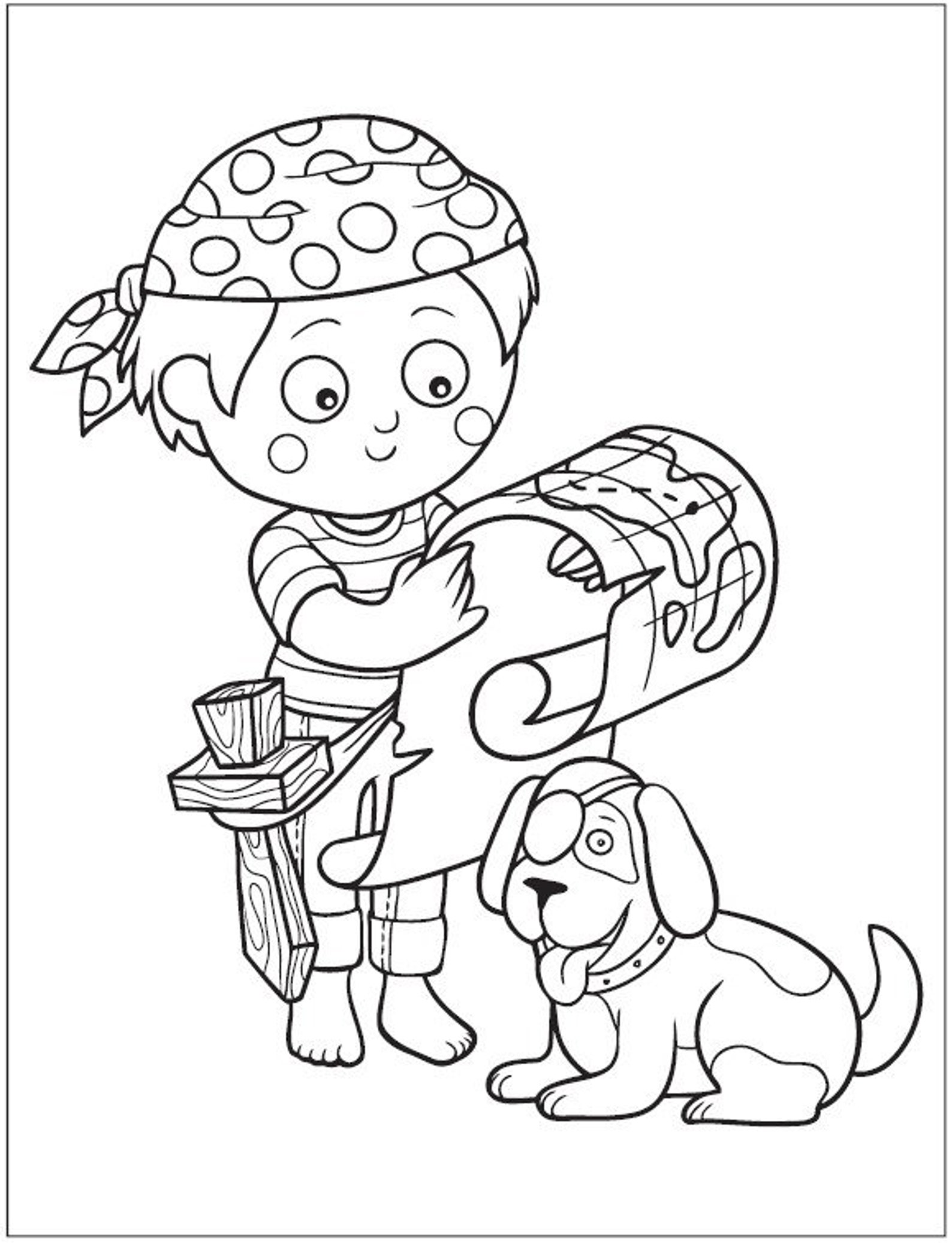 20 Pirate Coloring Pages Plus Title Page. - Etsy