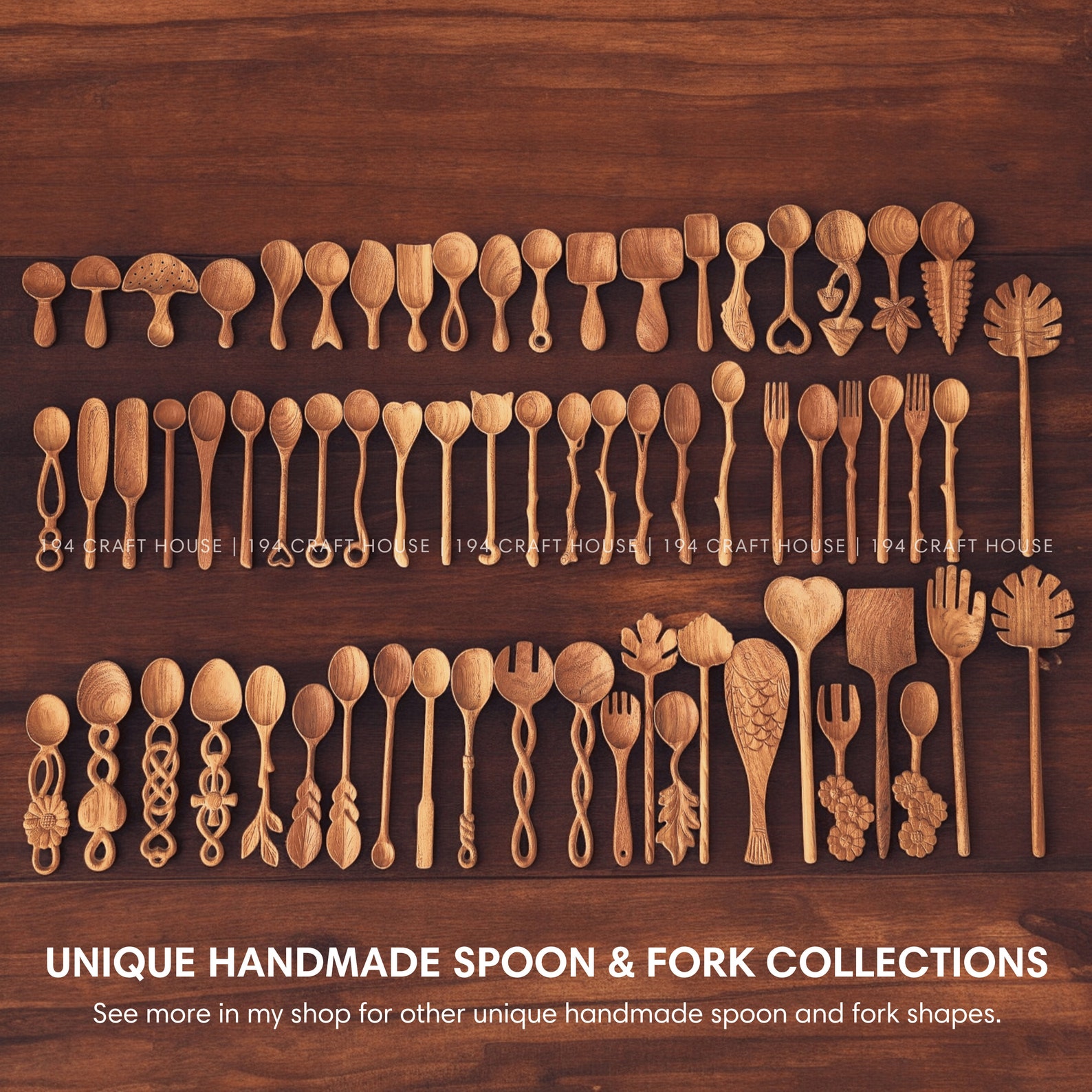 Handcrafted Twig Wooden Spoon for Stirring, Mixing, Drinking, Tasting ...