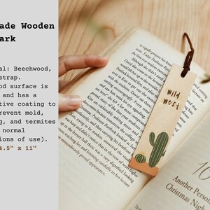 Bulk Wooden Bookmark With Tassel, Custom Bookmark, Laser Engrave ...