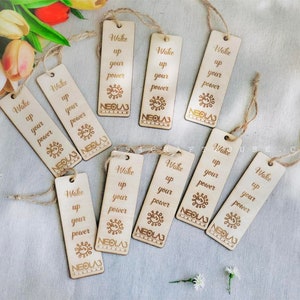 Bulk Wooden Bookmark With Tassel, Custom Bookmark, Laser Engrave ...