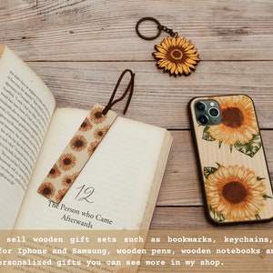 Bulk Wooden Bookmark With Tassel, Custom Bookmark, Laser Engrave ...