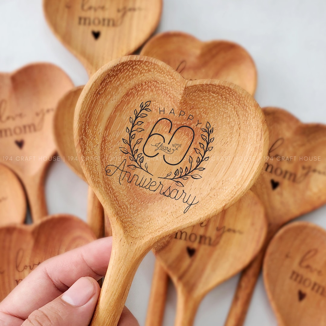 Engraved Spoon Personalized Anniversary Party Favors Gifts for Guests ...