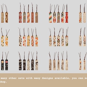 Bulk Wooden Bookmark With Tassel, Custom Bookmark, Laser Engrave ...