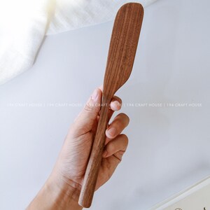 Handmade Walnut Spreader Knives, Wooden Spatulas for Cooking, Baking ...