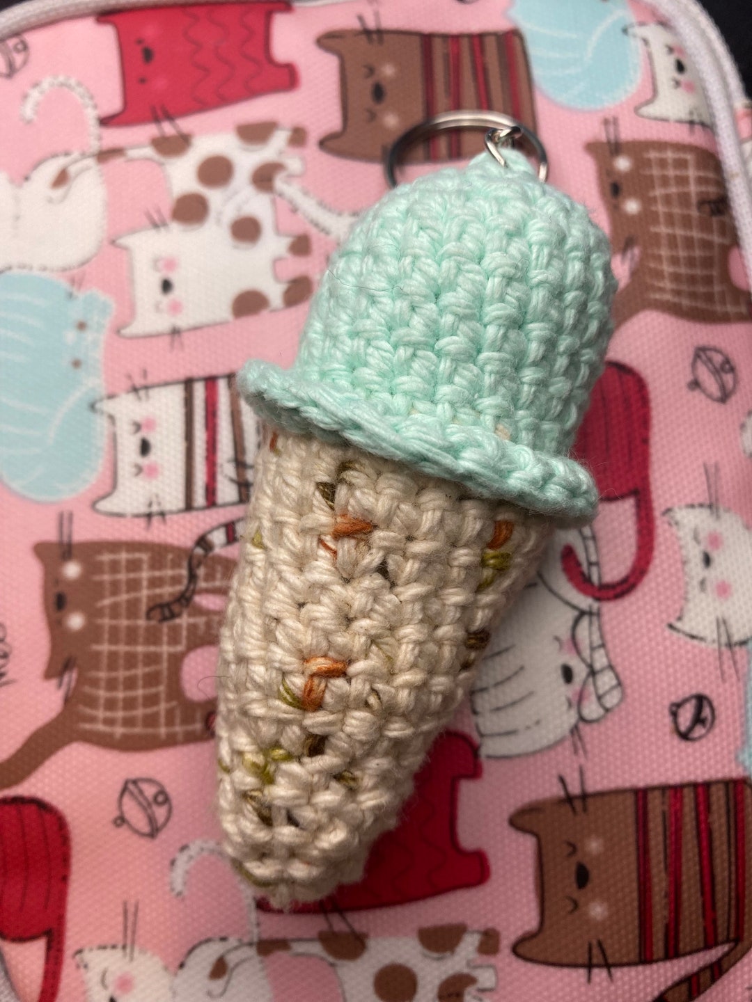 Ice Cream Keychain - Etsy