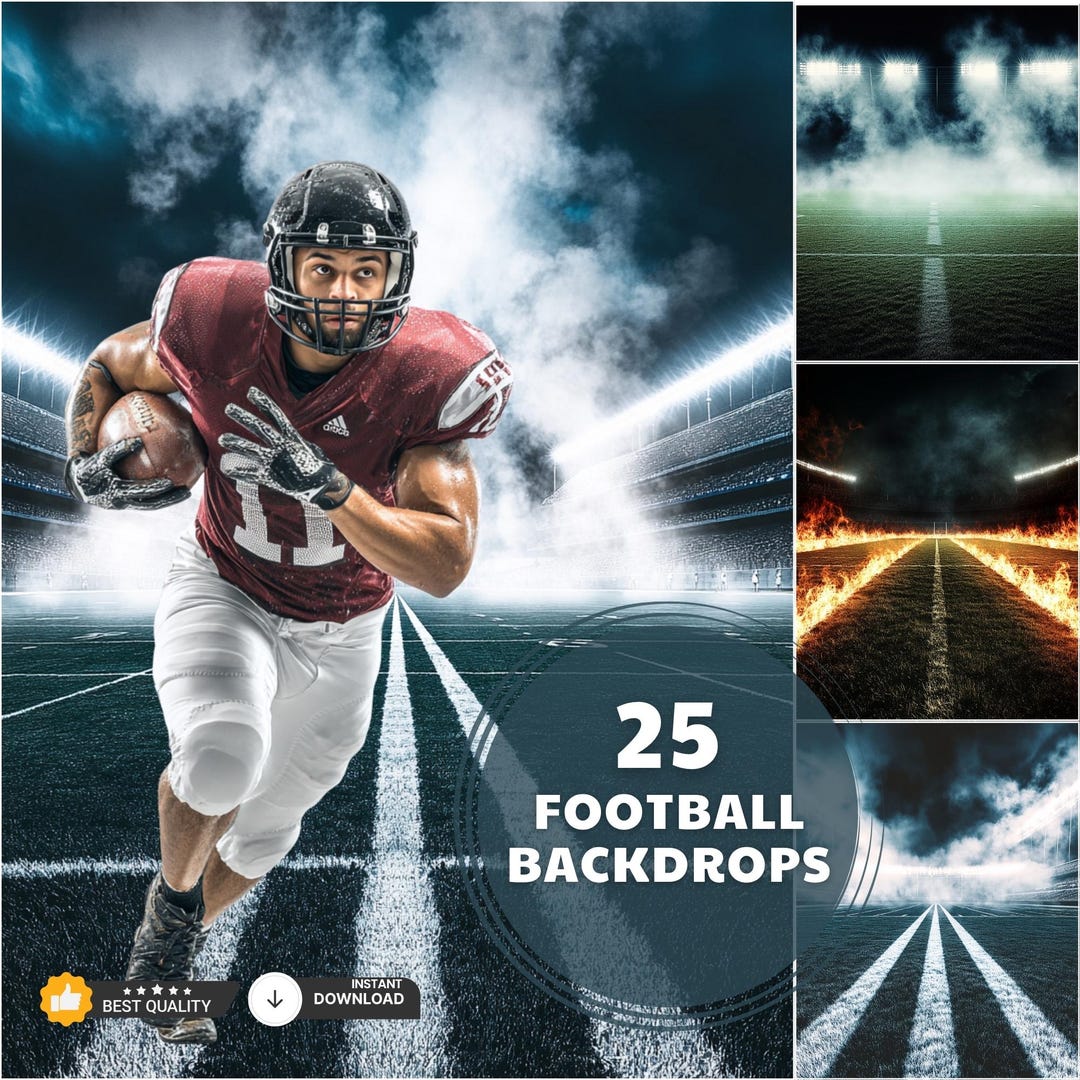 25 Football Backdrops, Professional Sports Backgrounds, Stadium Theme ...