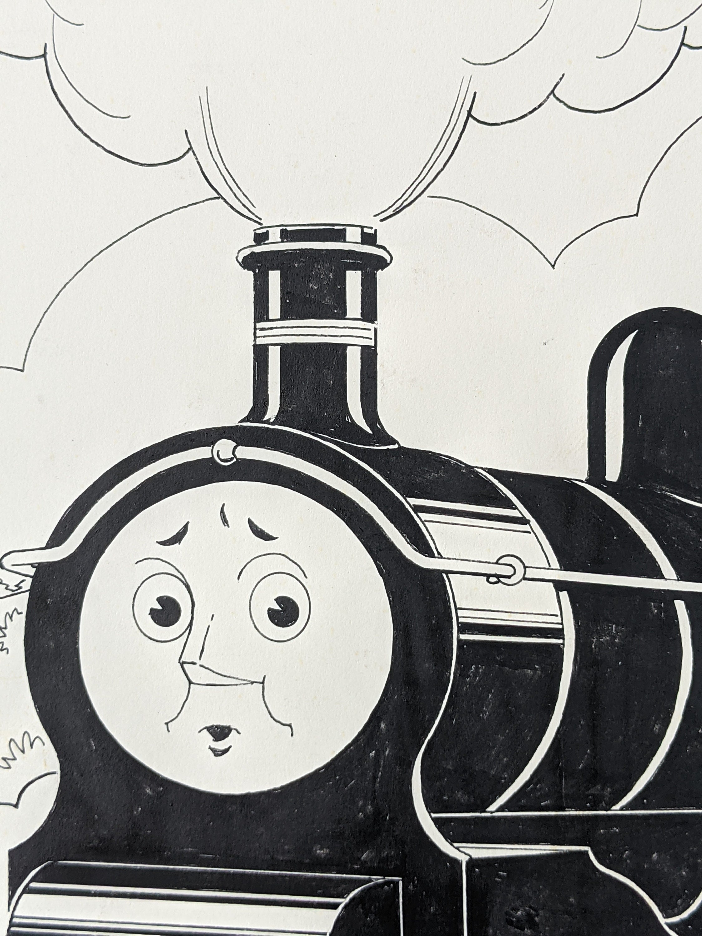 Original Thomas the Tank Engine Comic Page by Timothy Marwood - Etsy